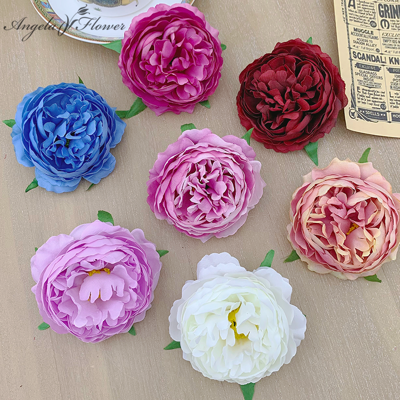 Angela Flower 100Pcs Artificial Rose Flower Heads Wedding Arrangement ...