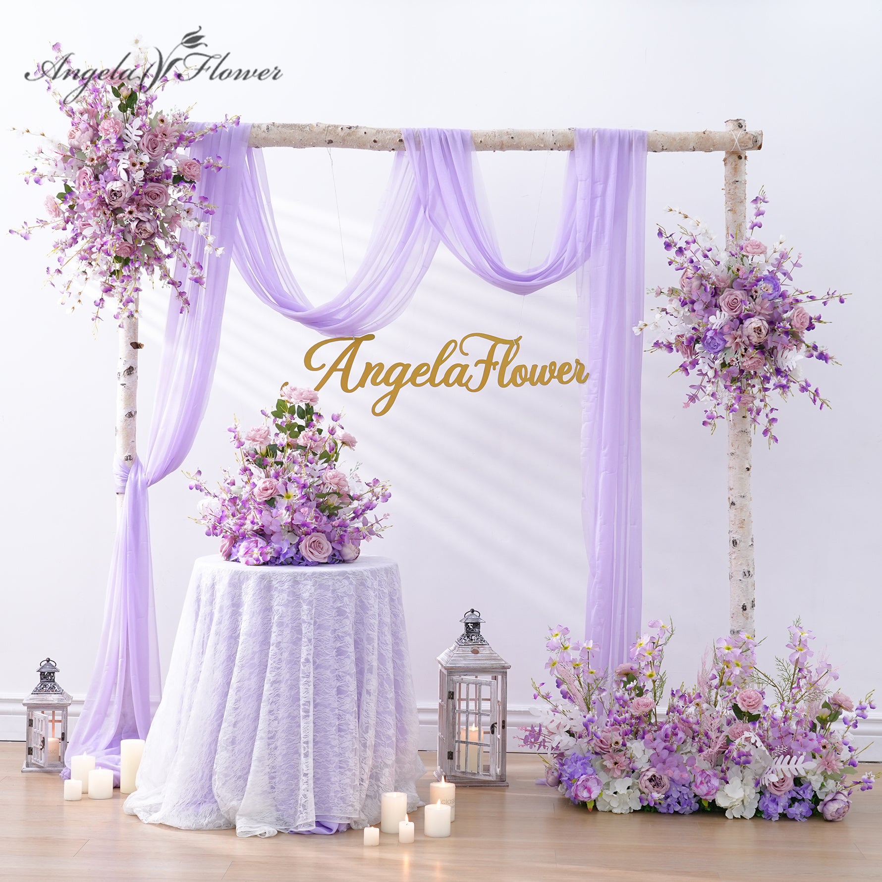A7359 Purple Wedding Background Decoration T stage Road Navigation De Angela Flower