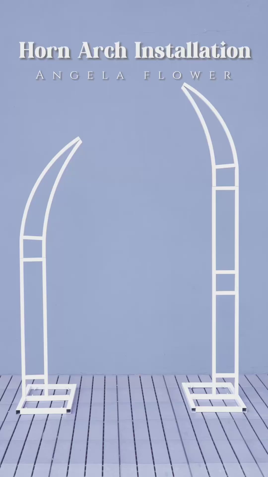 Home A7152 Wrought Iron Arch Flower Door Shelf Outdoor Wedding Backdrop ...