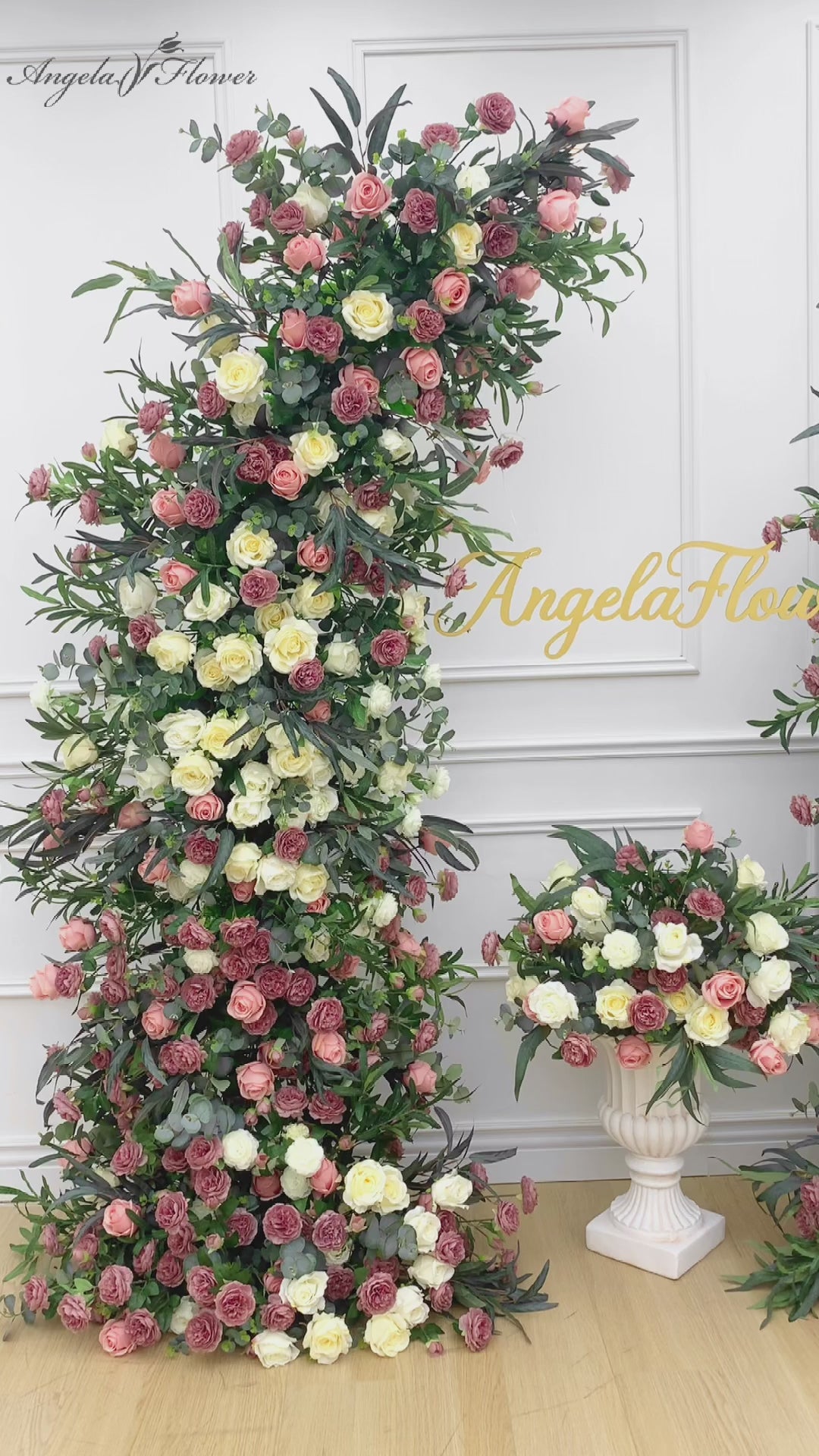 Home A8107 Autumn Series Floral Arrangement Arch Wedding Backdrop Decor