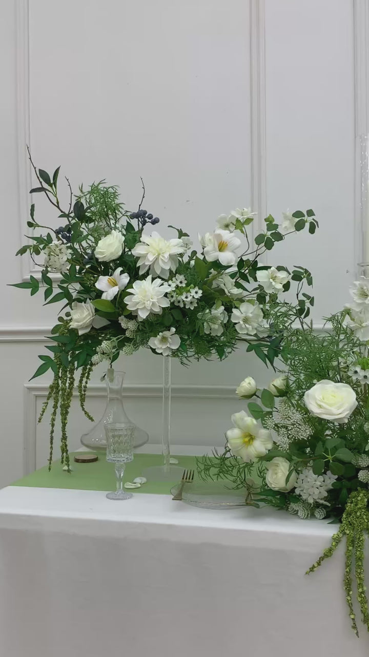 Home A8691 Mori Greenery Wedding Table Centerpiece Flower Arrangement