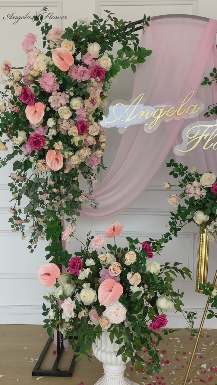 Home A8121 Wedding Backdrop Frame Decor Hang Floral Table Centerpiece ...